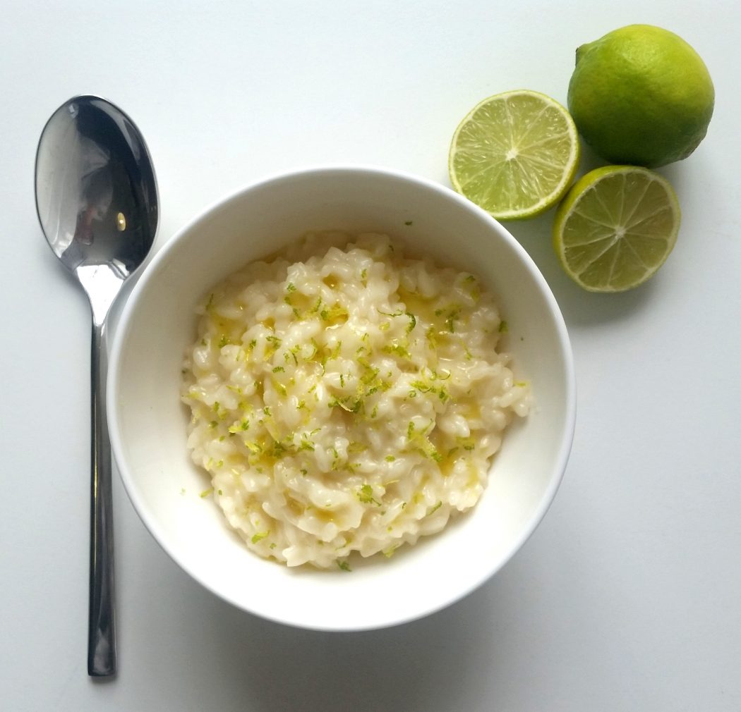 Risotto al lime e pecorino