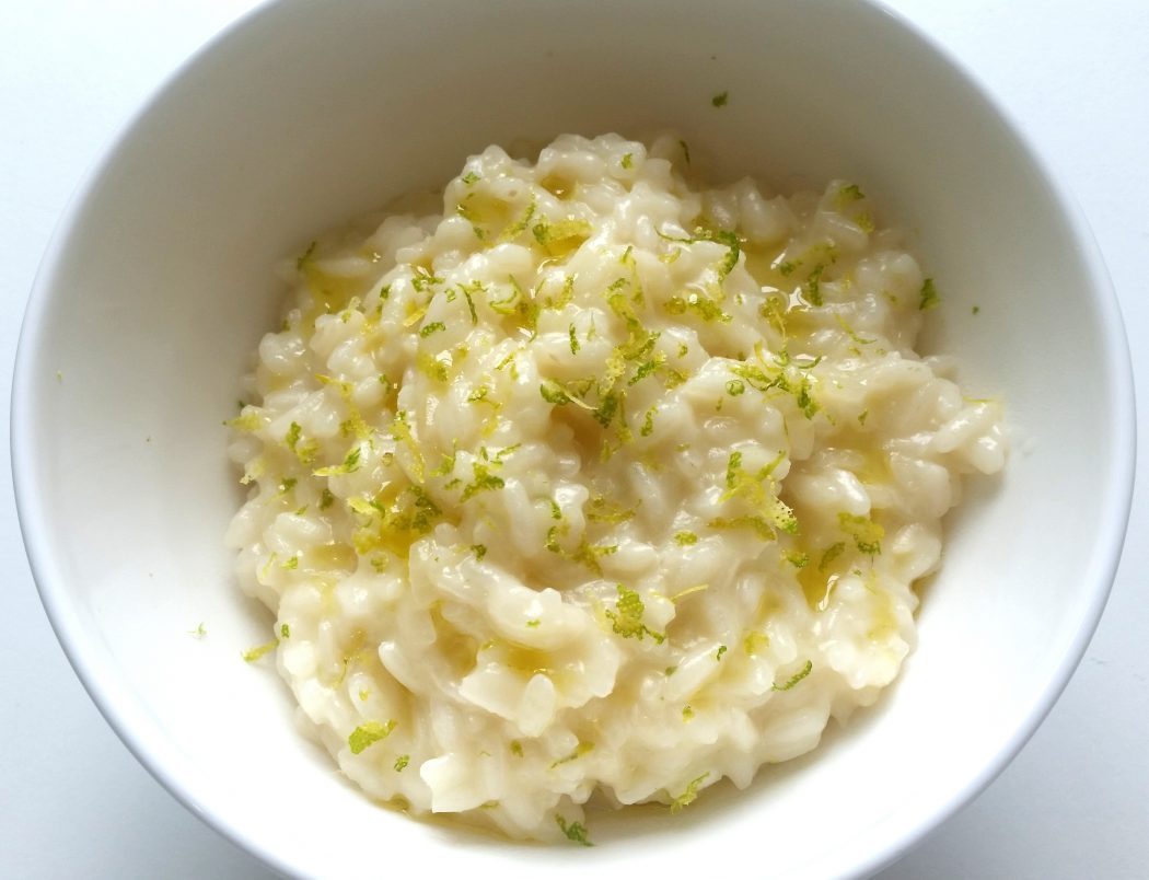 Risotto al lime e pecorino